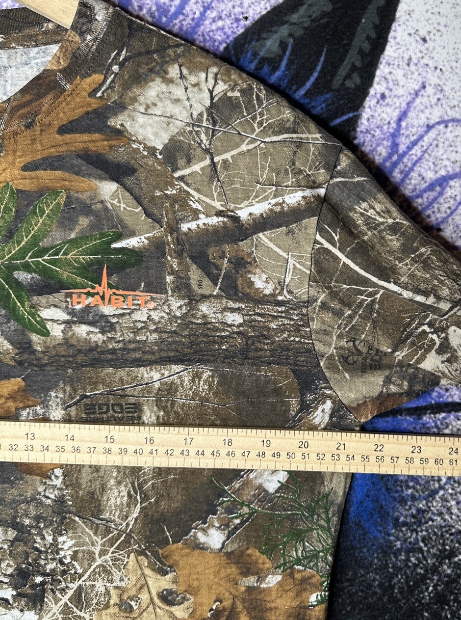 Habit Bear Cave Camo Realtree Edge Long Sleeve T-Shirt - M | eBay