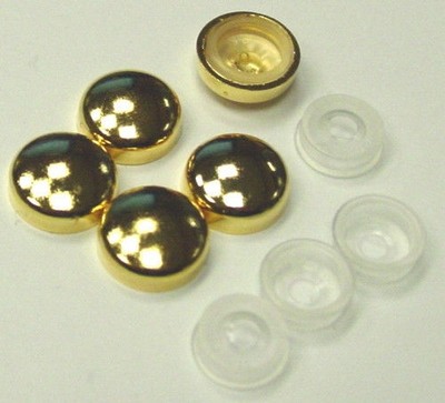 #6 #8 GOLD POP PUSH ON SCREW COVERS TRIM LICENSE FREE SHIPPING | eBay