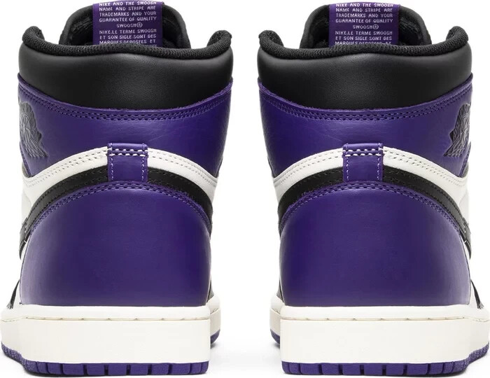 NIKE Air Jordan 1 OG High Court Purple Toe Mens 555088 501 | eBay
