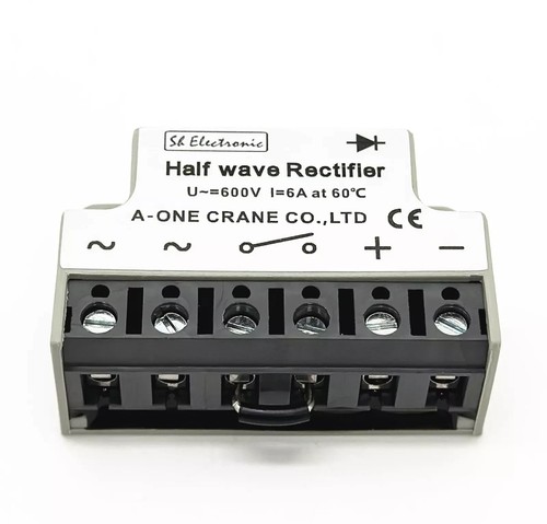 Motor brake rectifier module A-ONE CRANE Half wave rectifier U=600V I ...