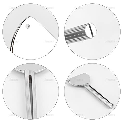4 Pcs Stainless Steel Toothpaste Tube Squeezer Cream Paint Key Roller ...