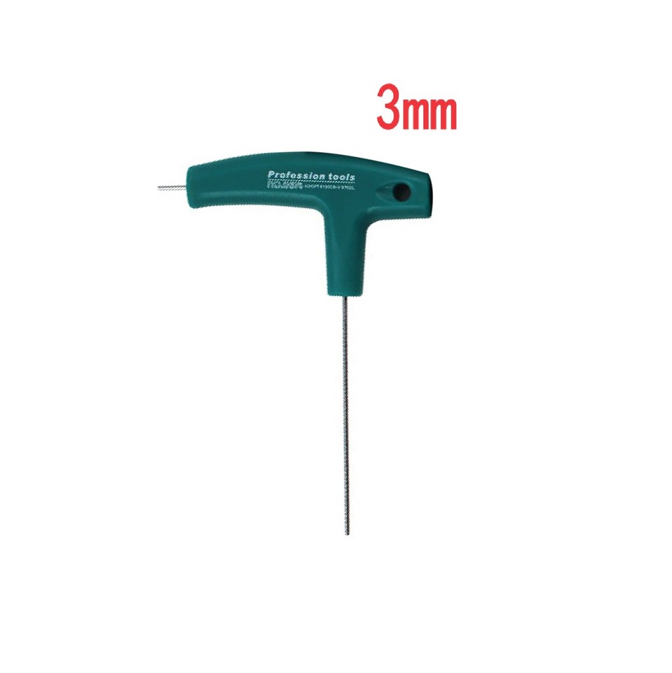 3mm T-Handle Hex Allen Key Screwdriver Assortment Universal Wrench Tool ...