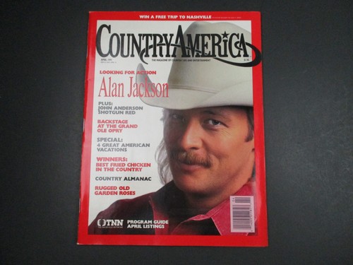 Country America Magazine April 1991 Alan Jackson, Shotgun RED No Label ...