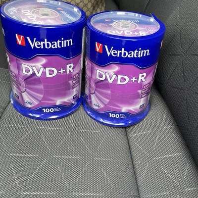2 Verbatim DVD+R Discs 4.7GB 16x Spindle 100/Pack 95098 200 Total | eBay