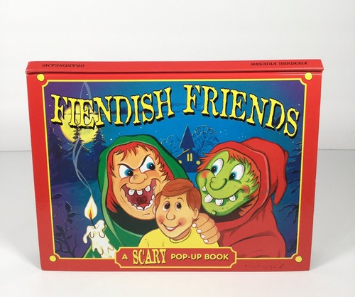 Vtg Fiendish Friends Scary Childrens Pop-Up Book Halloween 1997 ...