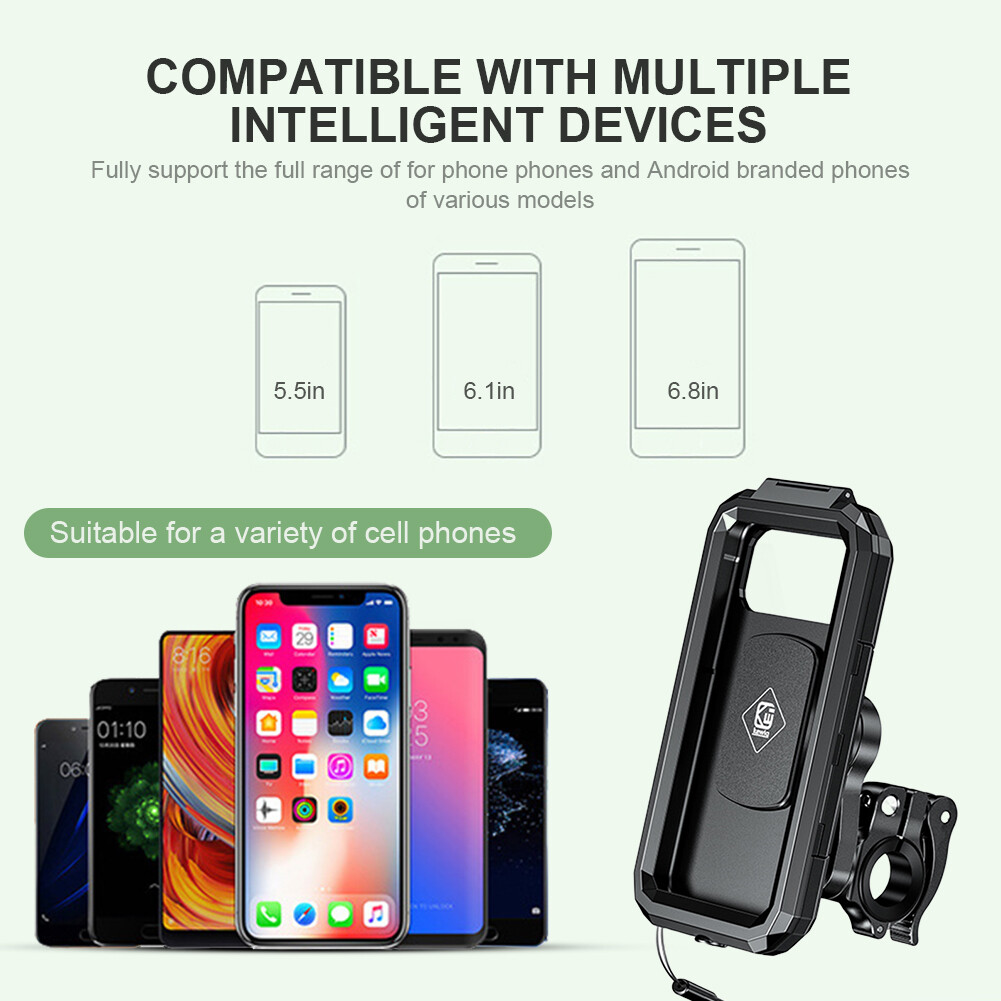IP67 Waterproof Phone Holder Case Quick Release Cellphone Mount (L ...