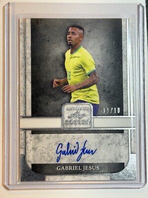 2022 Leaf Ultimate Arsenal Gabriel Jesus Auto - SP Silver Autograph #d ...