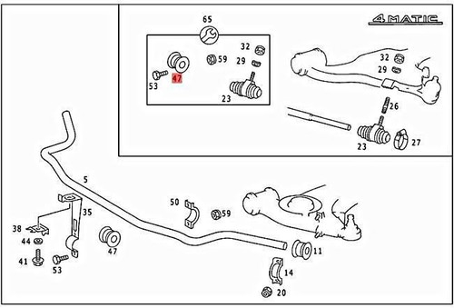 Genuine MERCEDES A208 C208 R170 S124 S202 W202 Rubber bushing ...