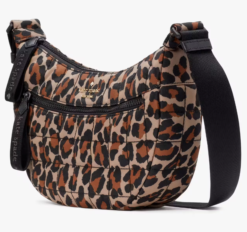 Kate Spade Camden Quilted Large Leopard Sling Bag KH407 Leopardo Purse ...