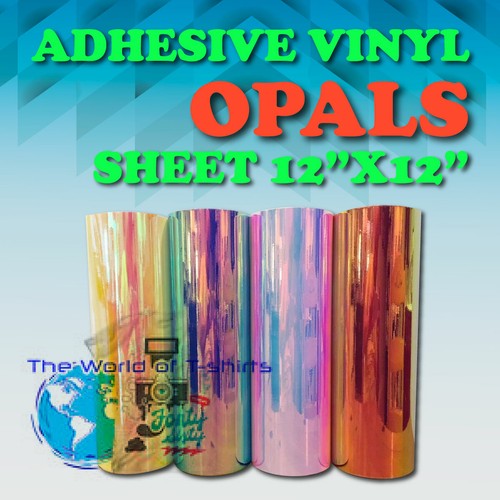 Holographic OPALS PSV Permanent Self Adhesive Sticker Craft sign Vinyl ...