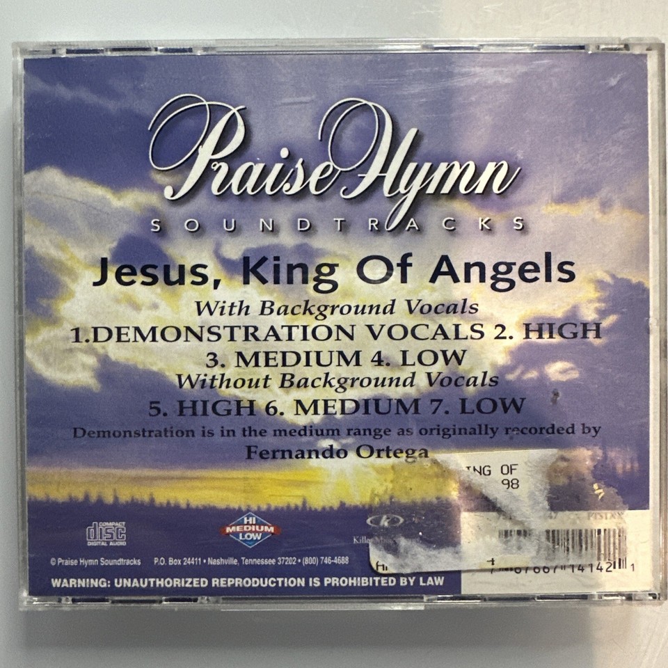 Jesus King of Angels Praise Hymn Soundtracks CD | eBay