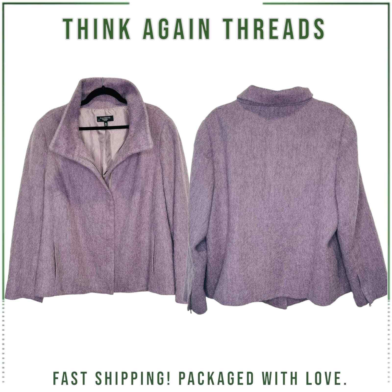 Talbots Woman Wool Alpaca Mohair Blend Blazer Jacket … - Gem