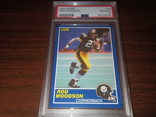 1989 Score #26-CB Rod Woodson Rookie Card PSA 10 Gem Mint Steelers HOF ...