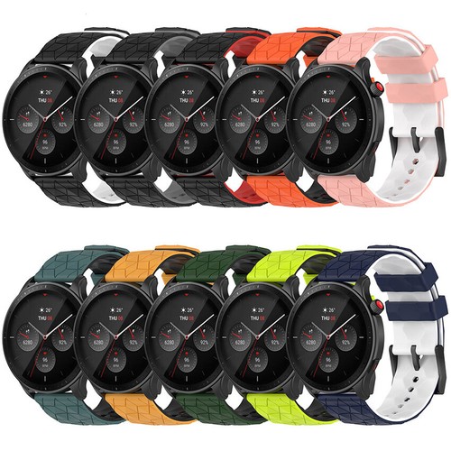 Football Pattern Band for Samsung Galaxy Watch 5 Pro Watch 4 Silicone ...