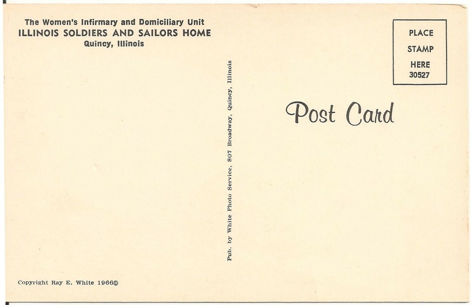 Infirmary and Domiciliary Unit, Soldiers and Sailors Home, Quincy IL ...