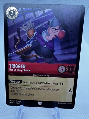 Disney Lorcana: Into The Inklands - Trigger - 126/204 (Cold Foil) | eBay