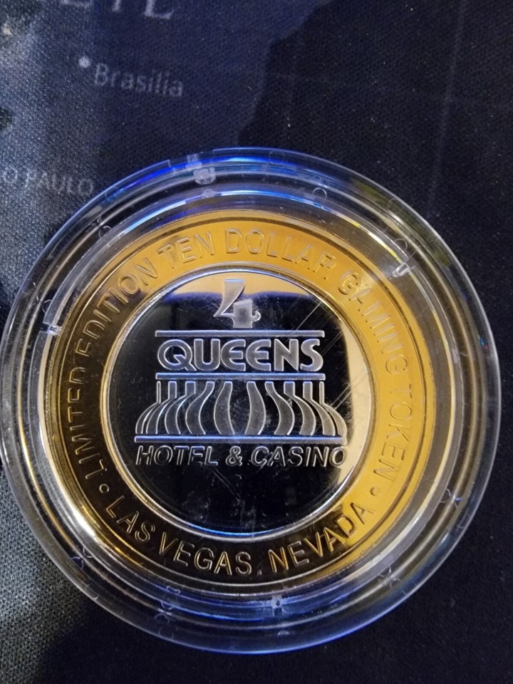 2024 FOUR QUEENS $10 Silver Strikes Clad House Coin Set St. Patricks ...