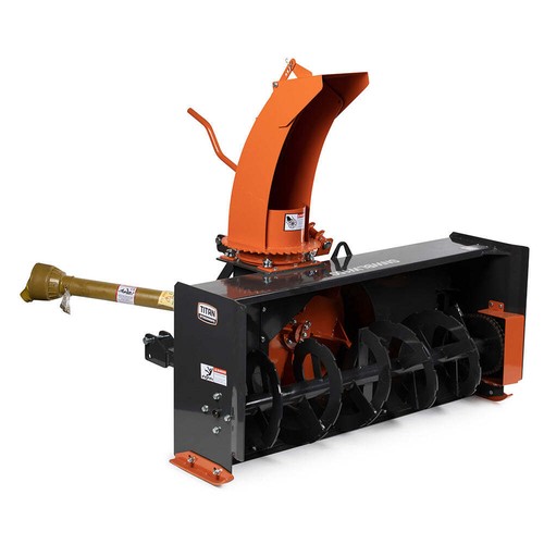 Titan Attachments 3 Point 5 FT Snow Blower Fits Category 1 Hook Ups ...