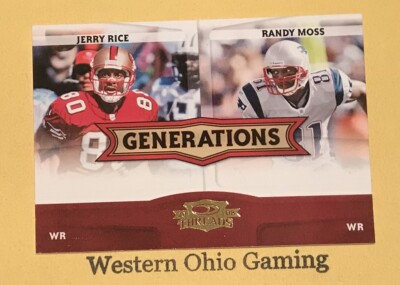 2008 Donruss Threads Jerry Rice Randy Moss #G-13 Generations | eBay
