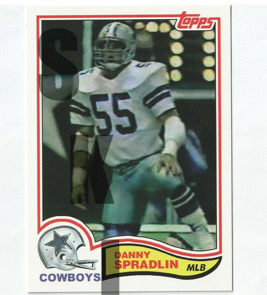 1982 STCC #55 Topps Danny Spradlin Dallas Cowboys Tennessee Volunteers ...