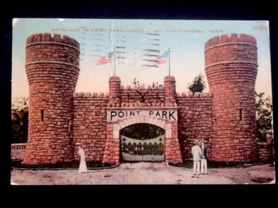 c1910 Entrance To Point Park, Lookout Mt. Chattanooga, Tenn. Vintage DB ...