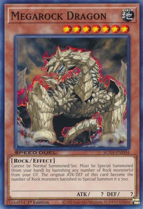 Megarock Dragon SGX4-END04 Speed Duel GX: Midterm Destruction 1st ...