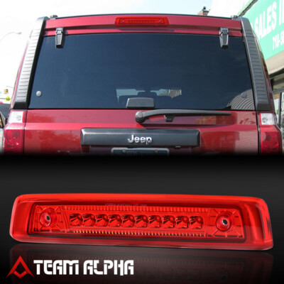 Fits 2006-2010 Jeep Commander [Chrome/Red] LED Third 3rd Brake Light ...