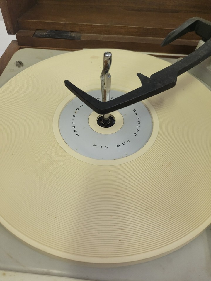 Garrard AT6 KLH model 15 Turntable & cover and model 15 speakers for ...