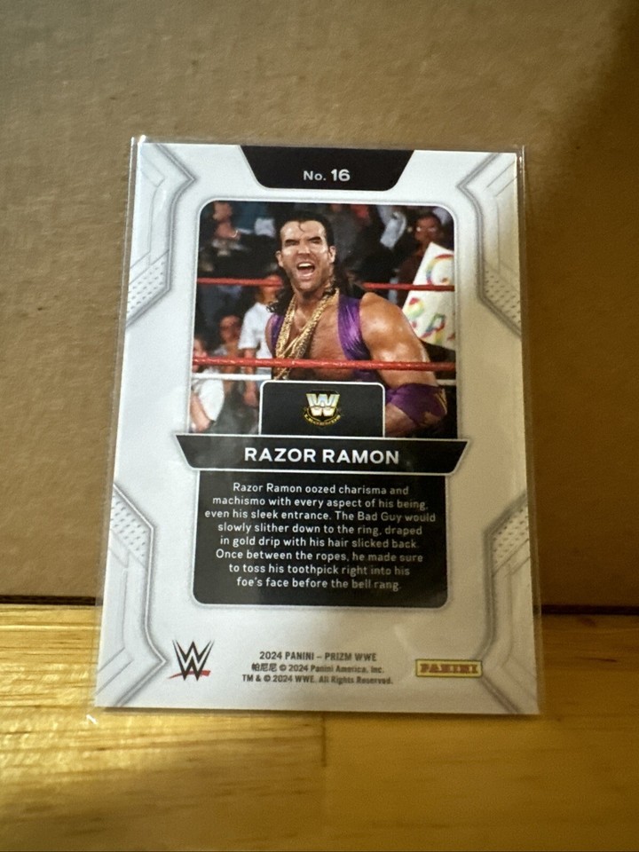 Razor Ramon 2024 Panini Prizm WWE Prizmatic Entrances Insert #16 ...