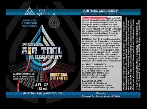 Premium Air Tool Lubricant - 4 FL. OZ. Industrial Pneumatic Tool Oil ...