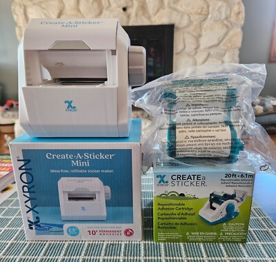 Xyron Create-A-Sticker Mini + Xyron 20 ft. Refill ~ NEW | eBay