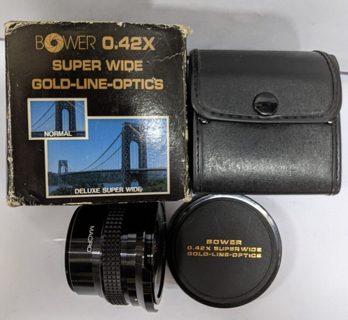 Bower Super Wide 0.42x Gold-Line-Optics Macro Lens For SLR & Video Cams ...
