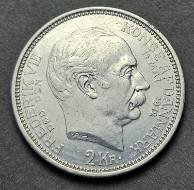 DENMARK - 2 KRONER 1912 KM# 811, silver coin | eBay