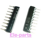 50 PCS A09-221J SIP-9 A09-221G 220 ohm 8 Commoned Resistor Network ...