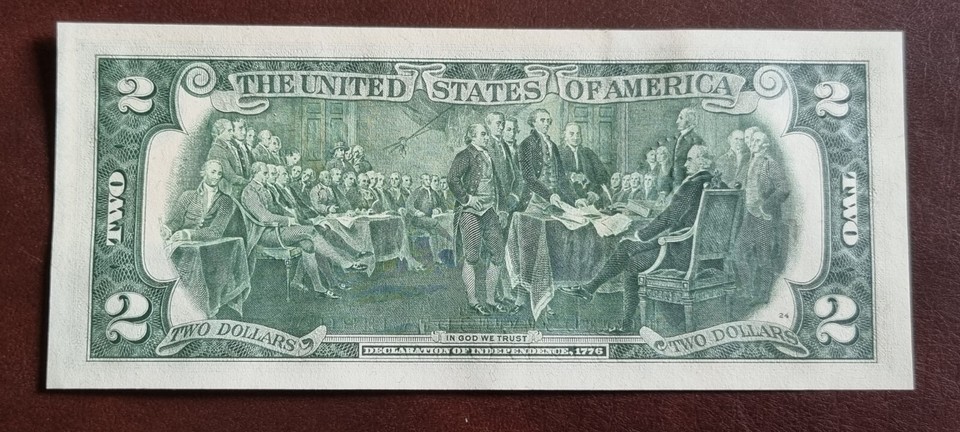 1976 Two Dollar Federal Reserve Note $2 First Day of Issue Postmarked ...