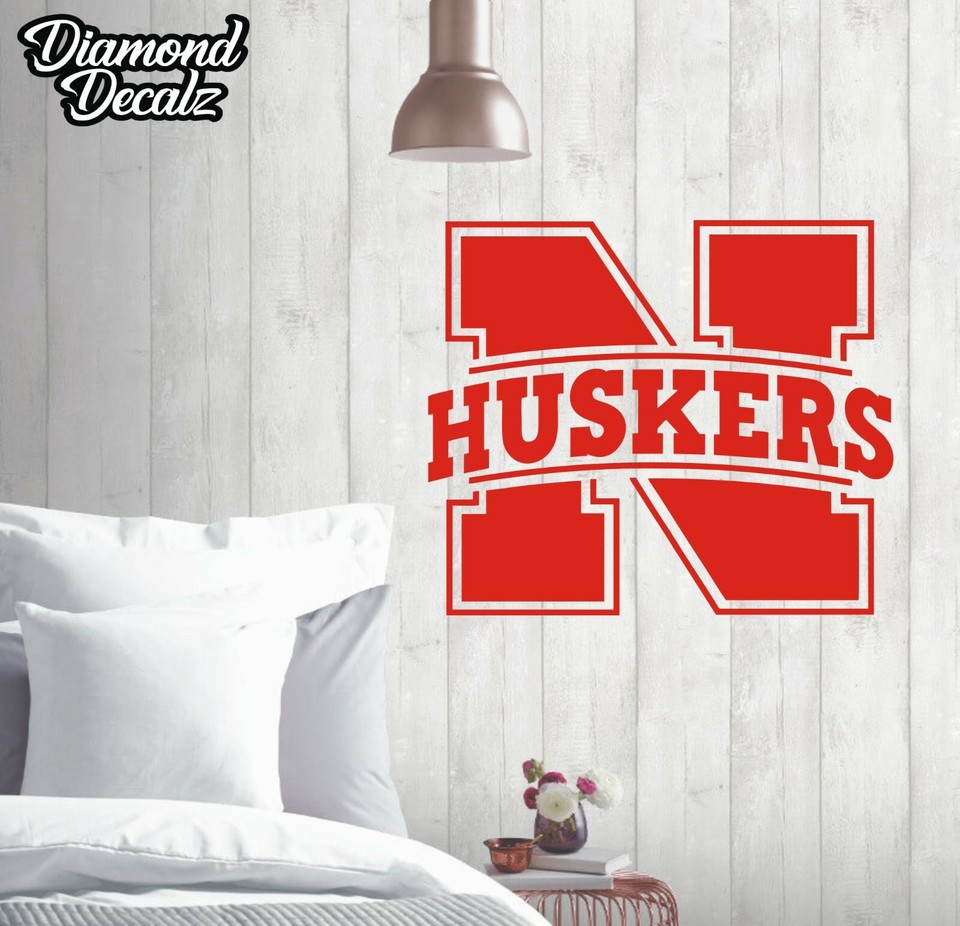 Nebraska Cornhuskers Huskers Football Vinyl Decal Car Truck Logo Window ...