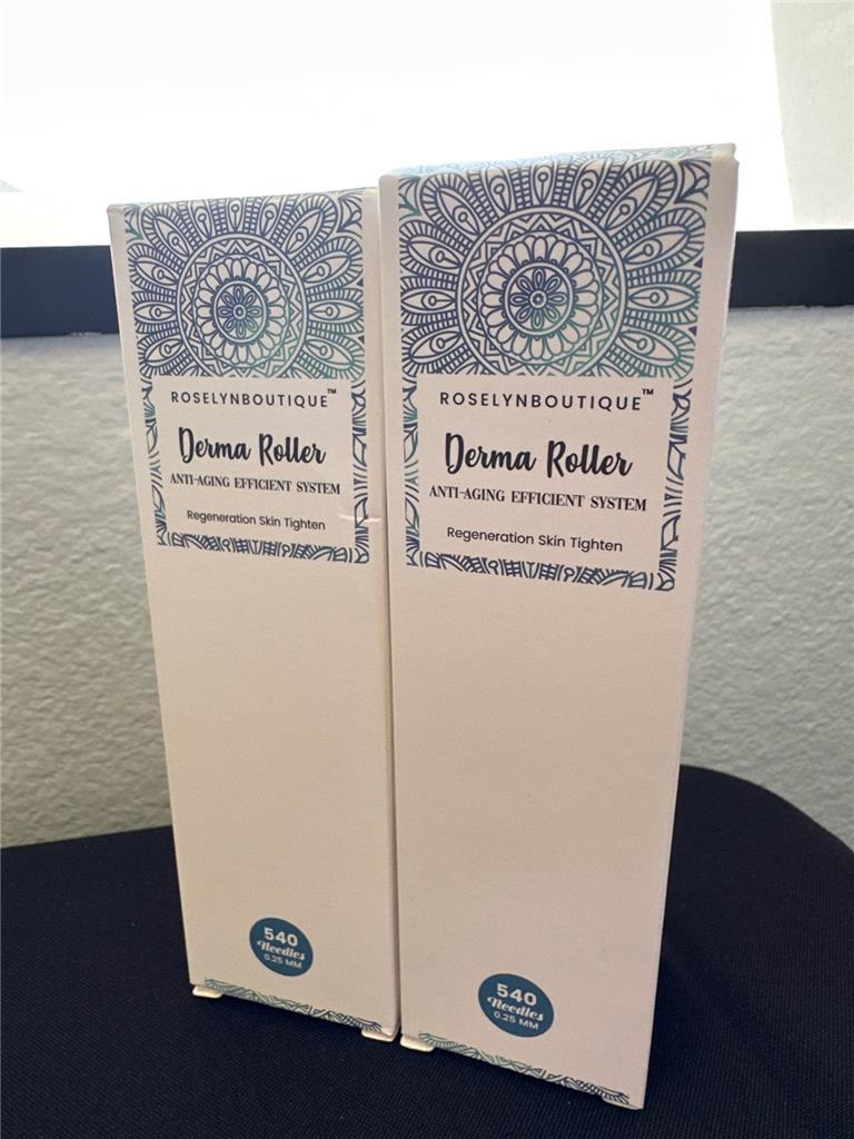 ^ Lot of 2 RoselynBoutique Derma Roller Anti-Aging Efficient System | eBay