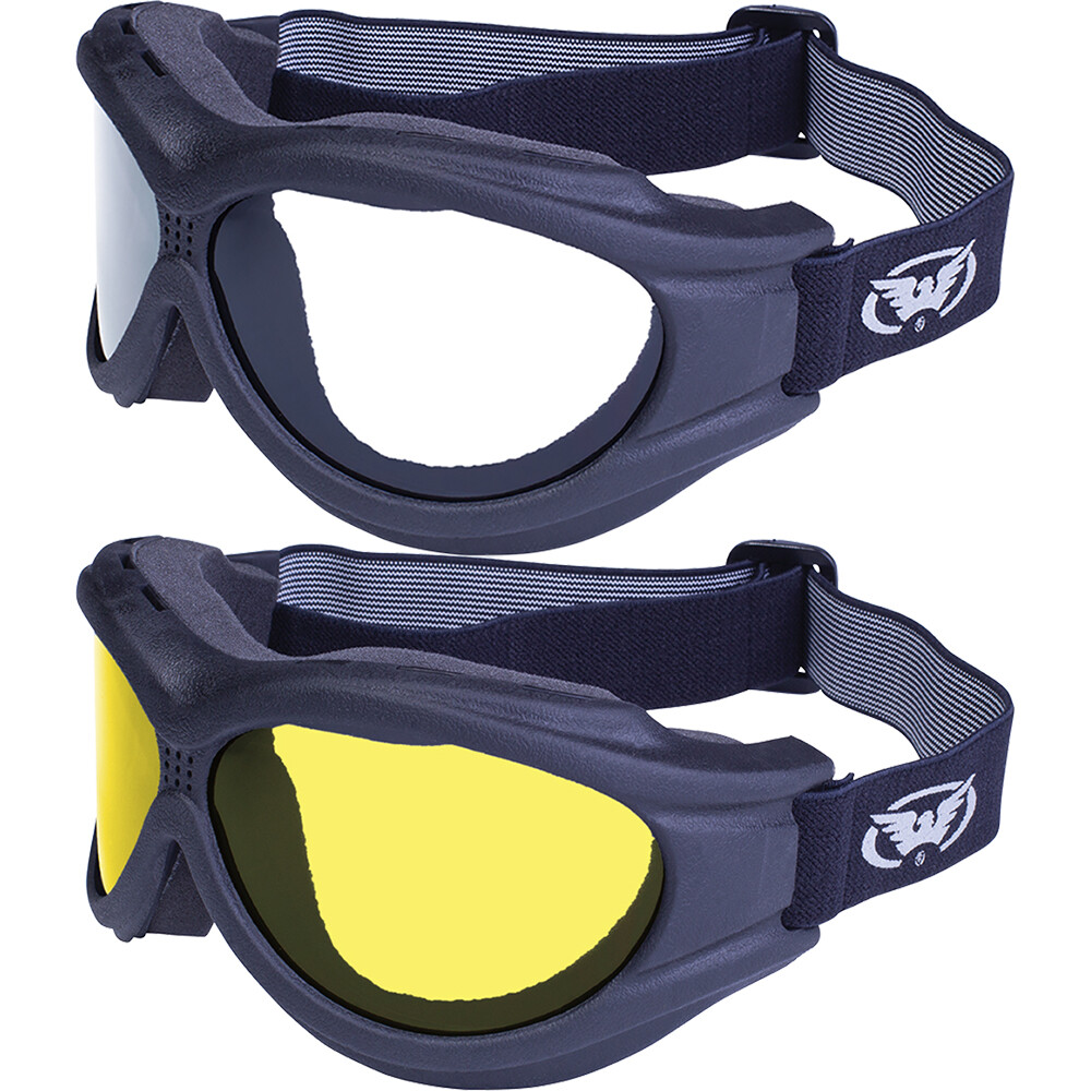 Global Vision Big Ben Goggles 2 Pairs Black Frames 1 Clear Lens 1 ...