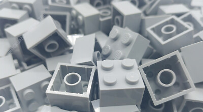 LEGO BRICKS 200 x LIGHT GREY 2x2 Pin - From Brand New Sets In a Clear ...