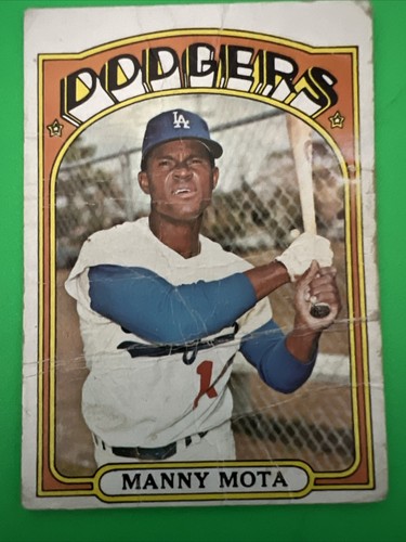 TOPPS 1972 MLB Card MANNY MOTA Los Angeles Dodgers #596 Poor!! ⚾️ | eBay