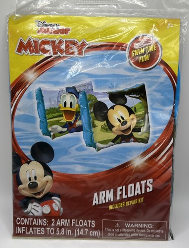 Disney Junior Mickey & Donald Inflatable Arm Floats W/Repair Kit NEW | eBay