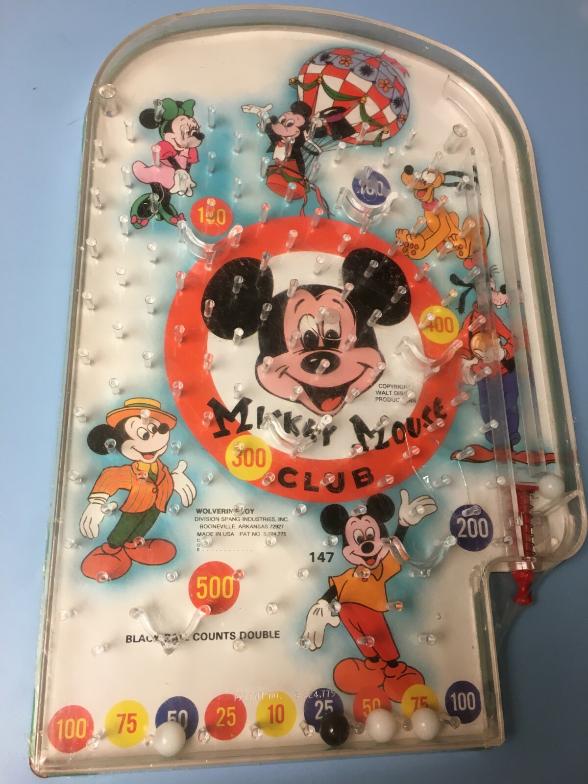 NEW Vintage MICKEY MOUSE CLUB Pinball by Wolverine Toys, ORIGINAL ...
