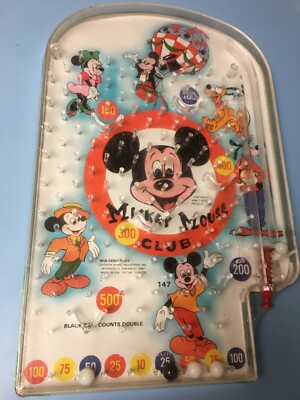 NEW Vintage MICKEY MOUSE CLUB Pinball by Wolverine Toys, ORIGINAL ...