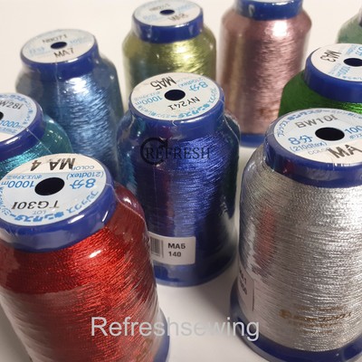Kingstar Metallic Machine Embroidery Thread | Grelly UK
