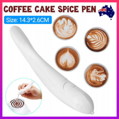 Electrical Latte Art Pen For Coffee Cake Spice Pen Decor Cake Carving ...