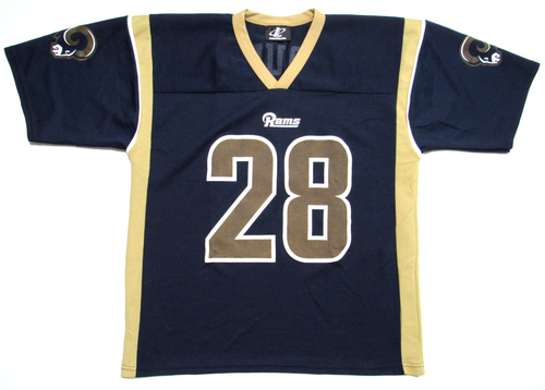 Marshall Faulk St Louis Rams #28 Football Jersey Men's Size M Logo ...
