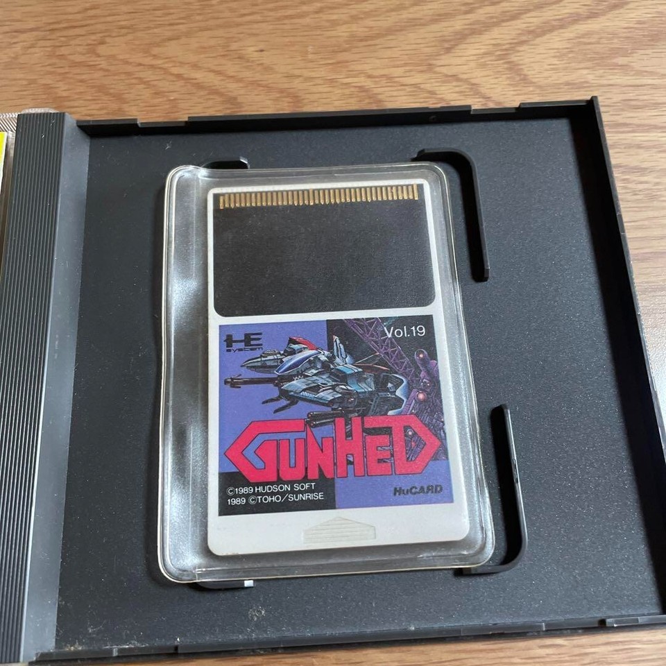 GUNHED NEC PC engine TurboGrafx-16, case 1989 case, cartridge and ...