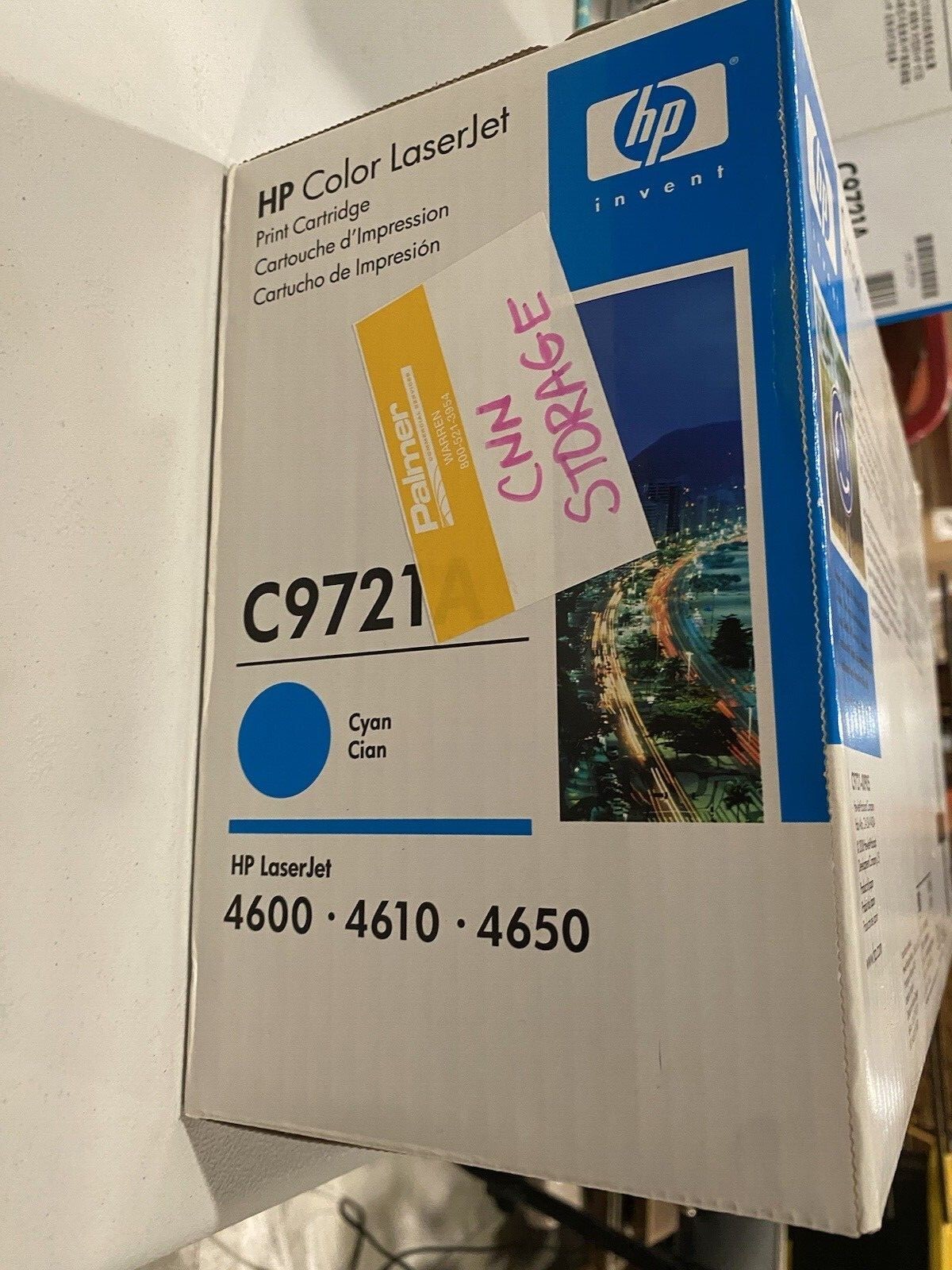 HP color Cyan LaserJet Toner Cartridge (C9721A)HP laser jet 4600 4610 ...