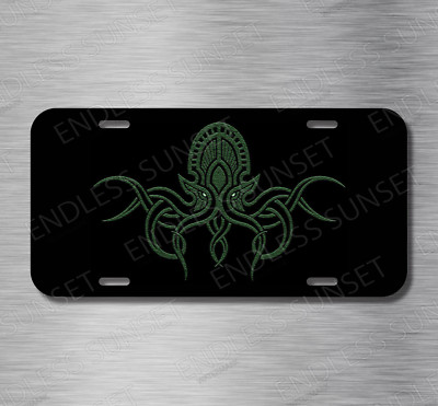 Monster Cthulhu H. P. Lovecraft octopus Car License Plate Front Auto ...