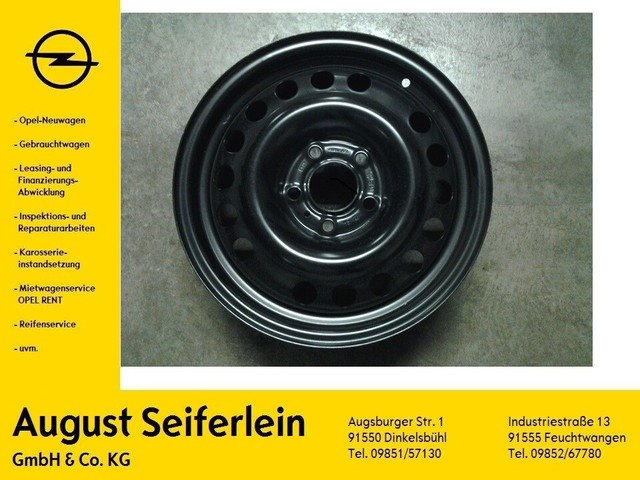 Original Opel Stahlfelge Astra Meriva Zafira 6x15 ET43 5/110 9191979 ...